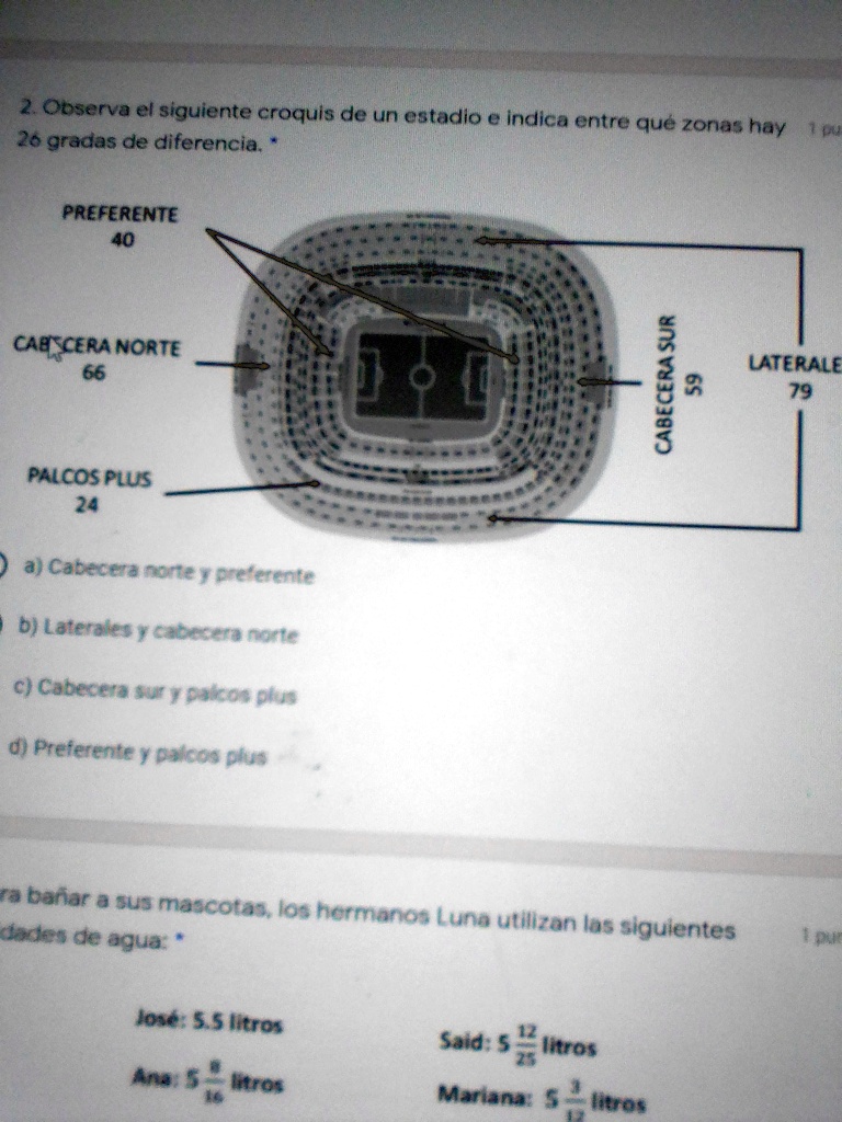 SOLVED: Observa el siguiente croquis de un estadio e indica entre que ... SOLVED: Observa el siguiente croquis de un estadio e indica entre que ...