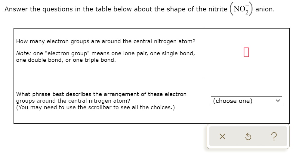 SOLVED: Answer the questions in the table below about the shape of the ...