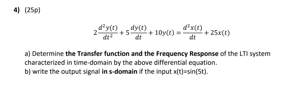 VIDEO solution: Determine the Transfer function and the Frequency ...