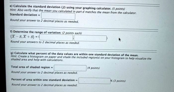 Standard Deviation Graphing Calculator