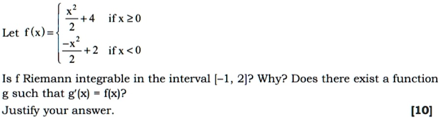 Let F X X 2 2 4 If X ≥ 0 X 2 2 2 If X