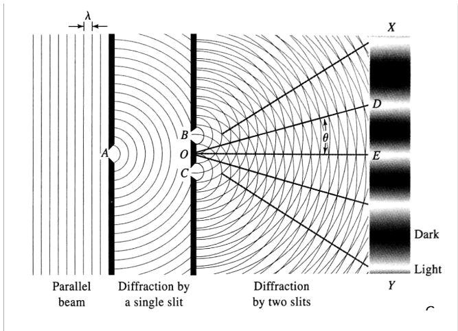 SOLVED: In Young's double-slit experiment shown below, the screen (x-y plane) is 1.00 meter from ...