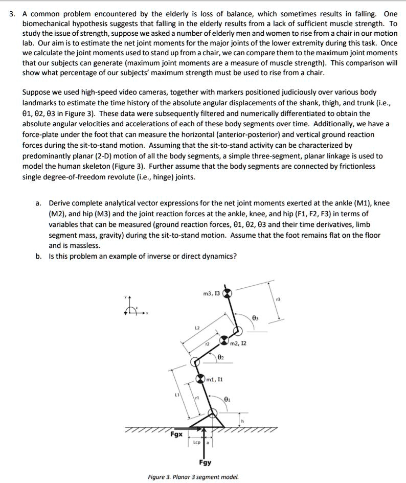 3a common problem encountered bv the elderly is loss of balance which ...