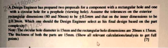 SOLVED: with a circular bole for a peephole (viewing hole Assume the ...