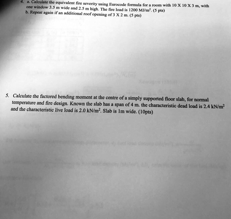 a calculate the equivalent fire severity using eurocode formula for a ...