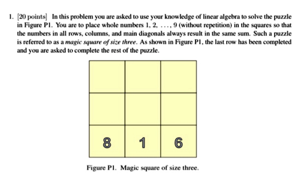 SOLVED:1. @20 poiuts] In this problem You are asked t0 use your ...