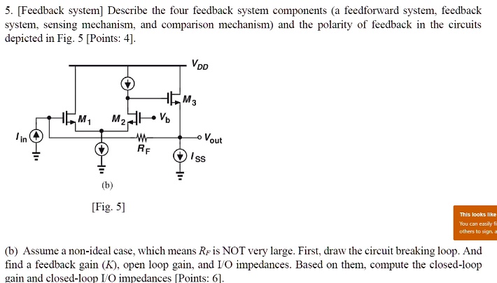 [GET ANSWER] 5. [Feedback system] Describe the four feedback system ...