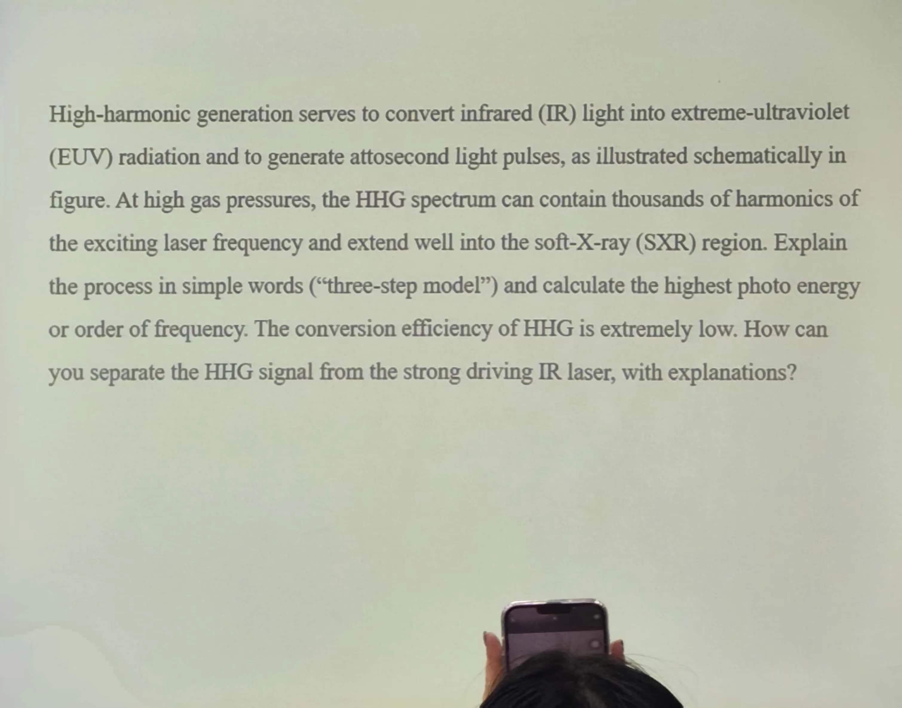 High-harmonic generation serves to convert infrared (IR) light into ...