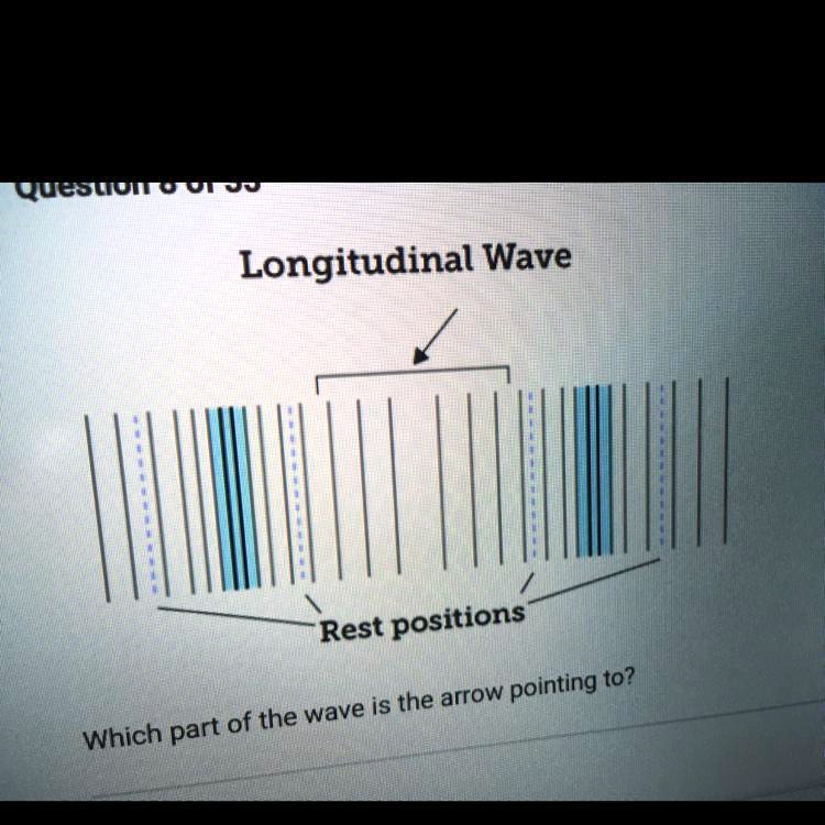 SOLVED: Which part of the wave is the arrow pointing to? A. Rarefaction B. Compression C ...
