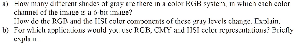 a how many different shades of gray are there in a color rgb system in ...