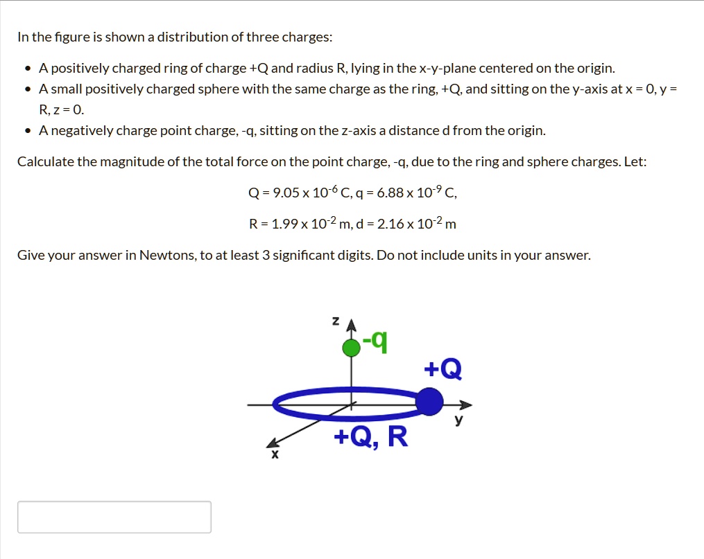 SOLVED: In the figure is shown a distribution of three charges: A ...