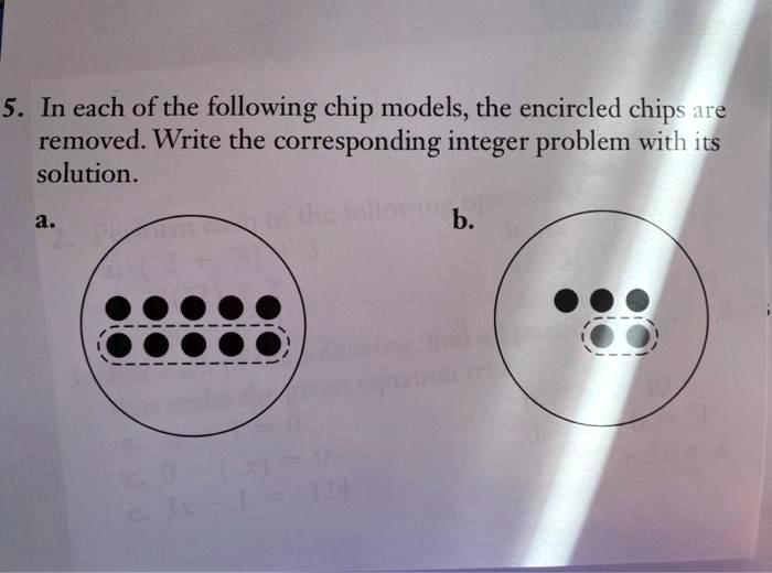 SOLVED: 5. In each of the following chip models, the encircled chips ...