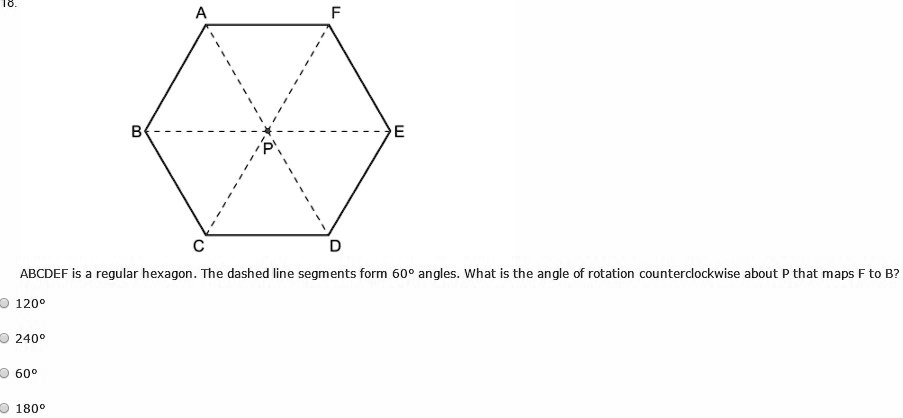 SOLVED: 'does any body know this??? ABCDEF is a regular hexagon. The dashed line segments form ...