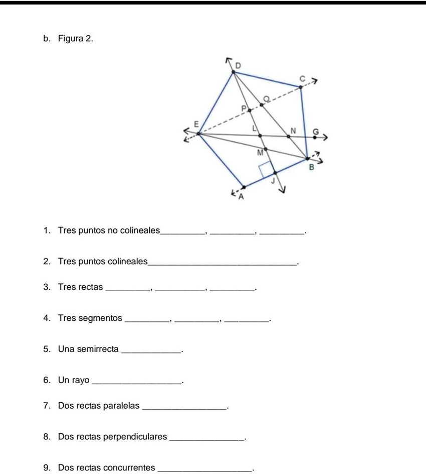 ayuda pliss es para hoy figura 2 tres puntos no colineales tres puntos ...