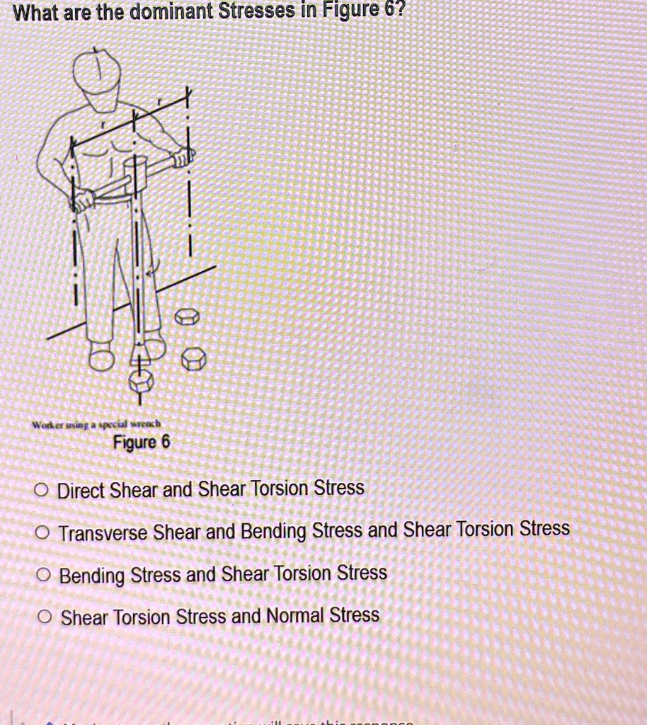 [GET ANSWER] what are the dominant stresses in figure 6 worker using a ...