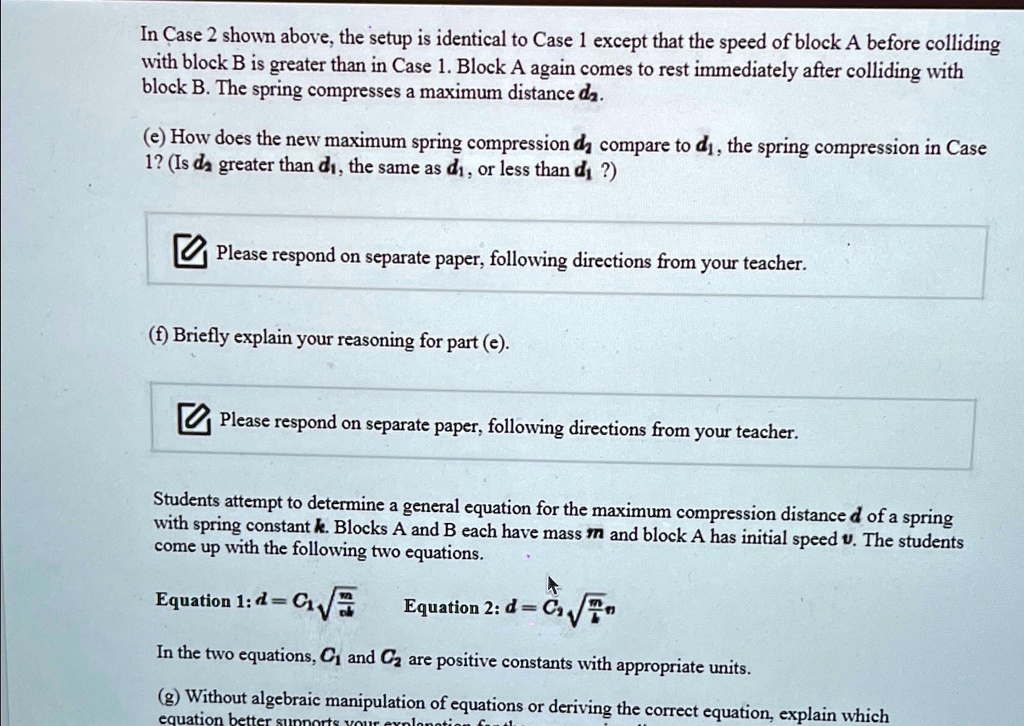 In Case 2 shown above, the setup is identical to Case 1 except that the ...