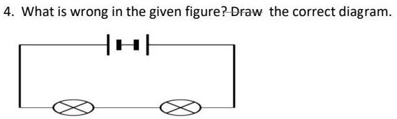 pls tell me the wrong here this is the diagram of an electric circuit ...