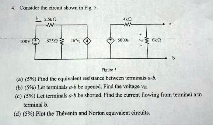 SOLVED: the voltage control current source =10^(-3)V2 4.Consider the ...