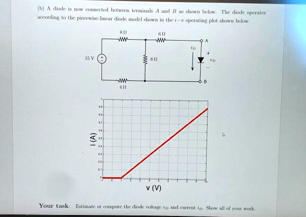 SOLVED: A diode is now connected between terminals A and B as shown ...