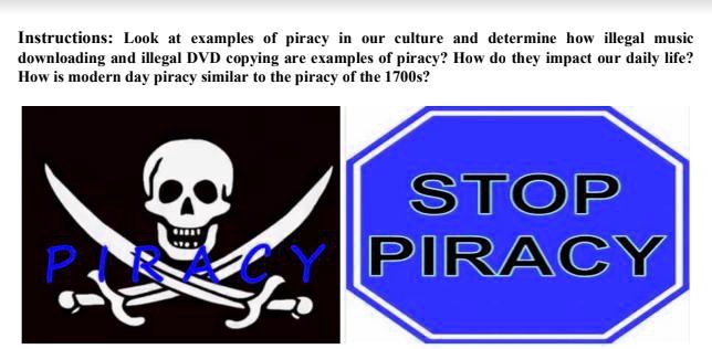 SOLVED: 'Look at examples of piracy in our culture and determine how ...