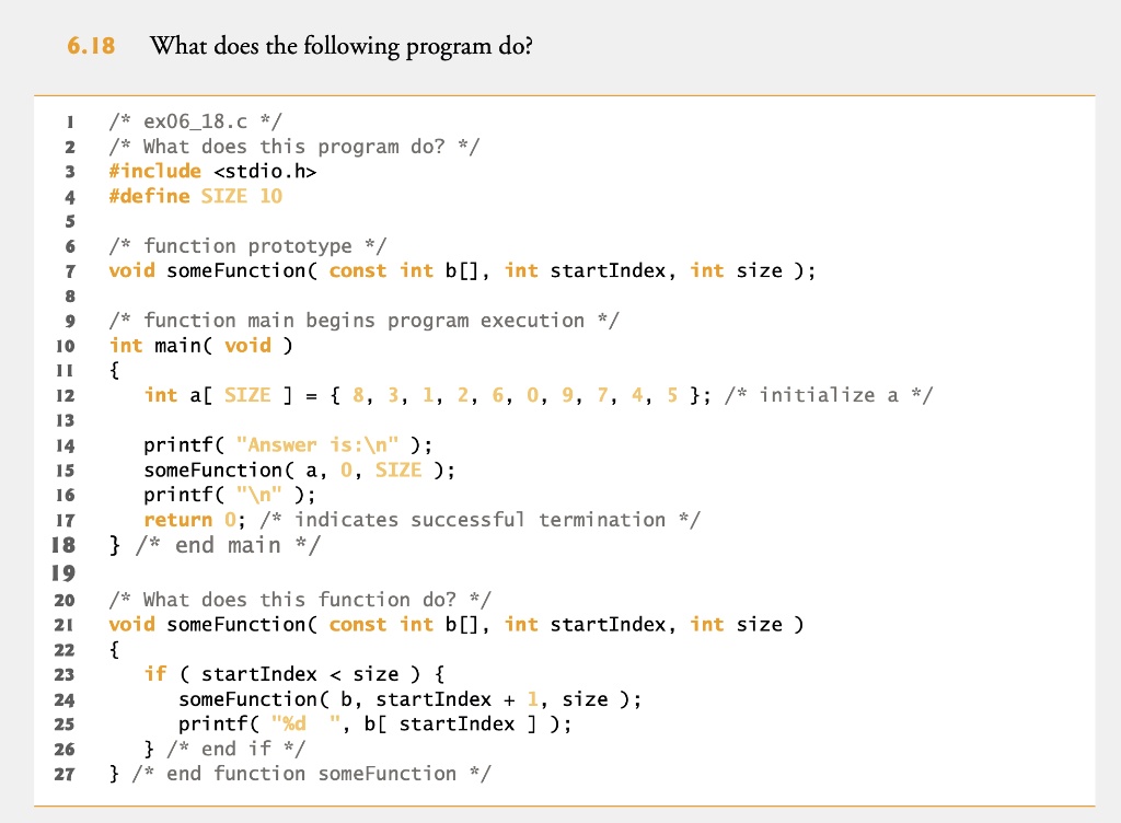 SOLVED: “` The question should write then answer then output of program as screenshot. 6.18 What ...