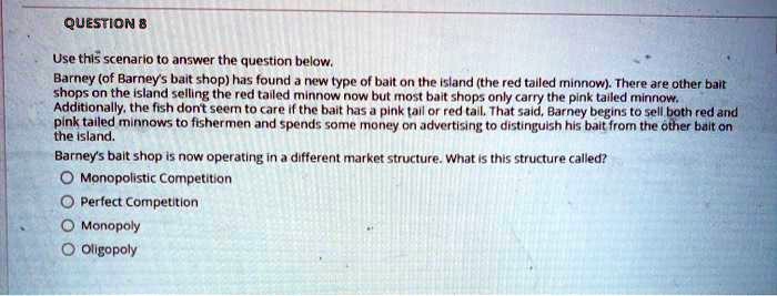 Use this scenario to answer the question below. Barney (of Barney's ...