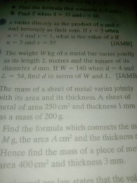 SOLVED: b Hind T when s-35 and t=18. x varies directly as the product of uat 1 ? ? n=3 and v=3 ...