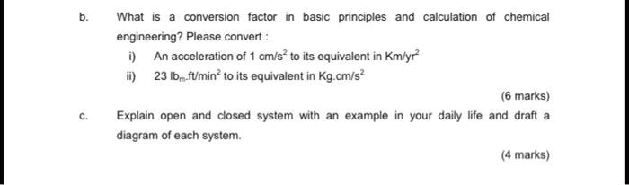 b. What is a conversion factor in basic principles and calculation of ...