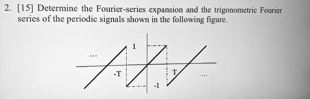Solved 2 [15] Determine The Fourier Series Expansion And The Trigonometric Fourier Series Of