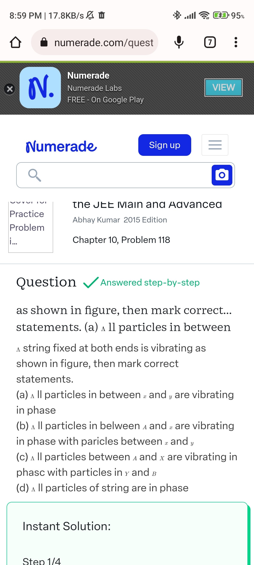 00 × 10 numerade.com/quest Y (7): Numerade Numerade Labs VIEW FREE - On Google Play Numerade ...