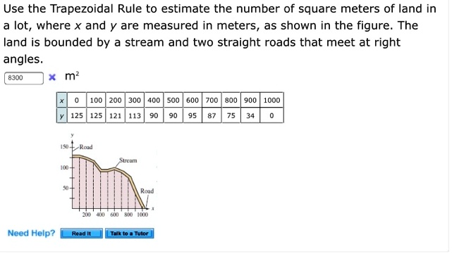 SOLVED: Use the Trapezoidal Rule to estimate the number of square ...