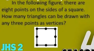 In the following figure, there are eight points on the sides of a ...