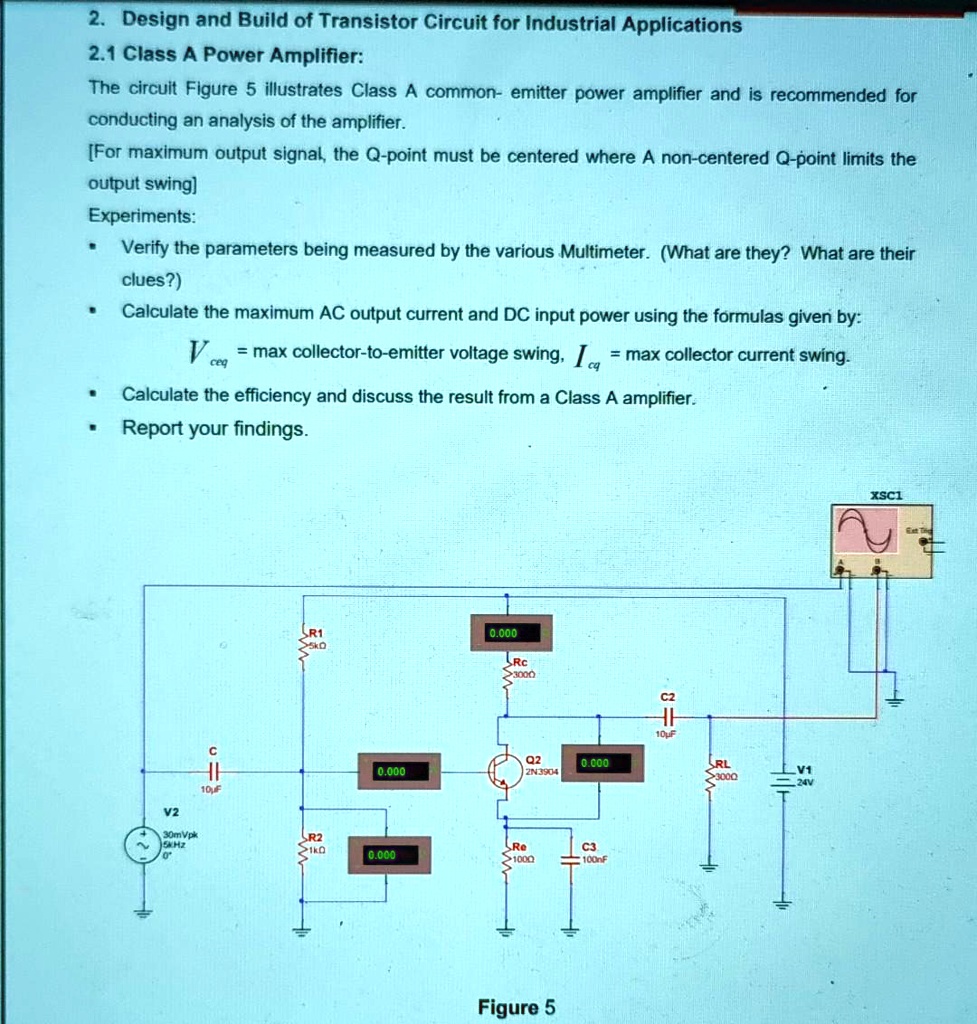SOLVED: Design and Build of Transistor Circuit for Industrial ...