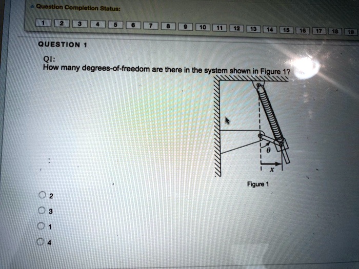 SOLVED: QUESTION1 Q1: How many degrees-of-freedom are there in the ... SOLVED: QUESTION1 Q1: How many degrees-of-freedom are there in the ...