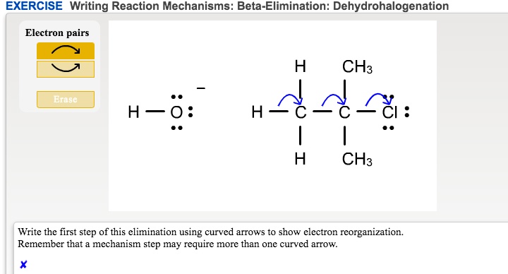 SOLVED: EXERCISE: Writing Reaction Mechanisms - Beta-Elimination ...