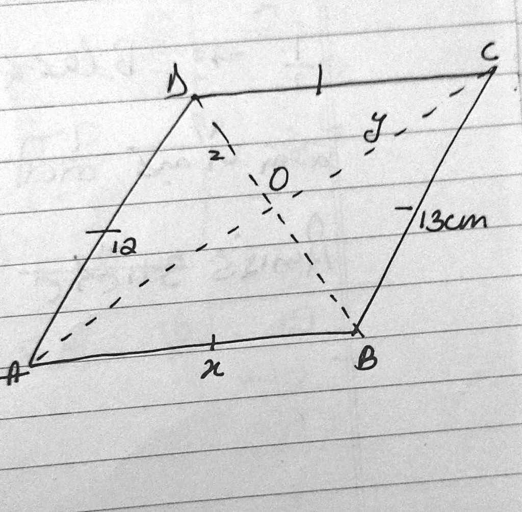 SOLVED: In the given figure, ABCD is a parallelogram. Find x, y, and z. Show the solution on a ...