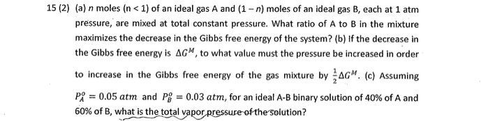 SOLVED: 152a) n moles (n