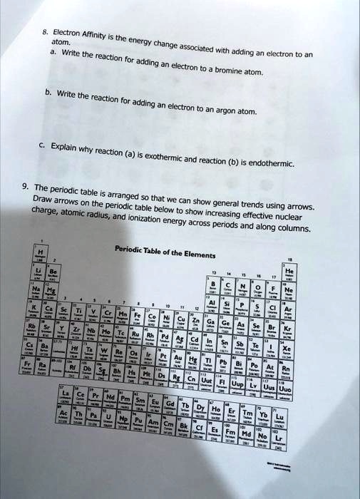 Solved Atom A Write The Reaction For Adding An Electron To A Bromine