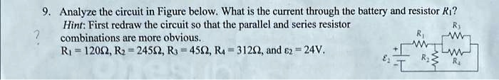 SOLVED: Analyze the circuit in Figure below. What is the current ...