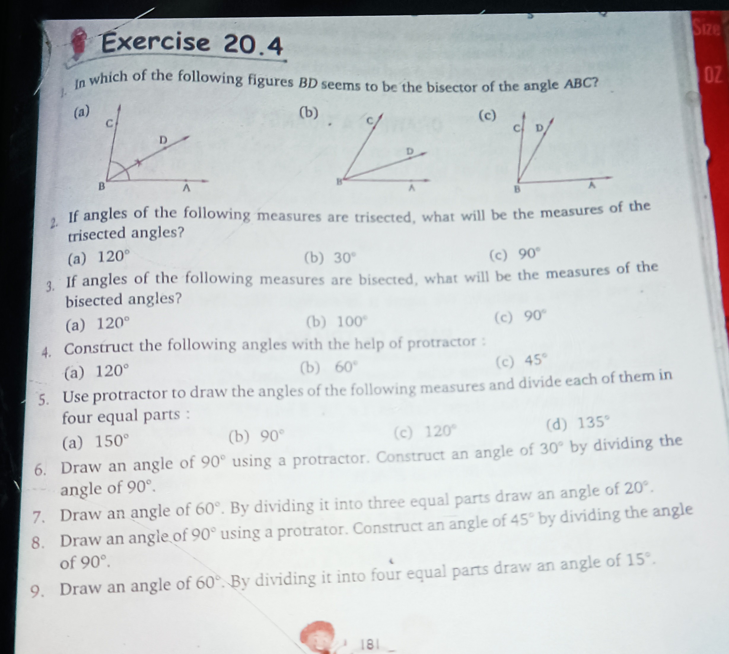 SOLVED: Exercise 20.4 In which of the following figures B D seems to be ...