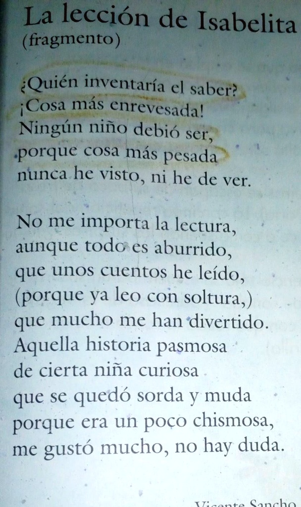 subraya con azul las rimas asonantes que encuentres y con rojo las ...