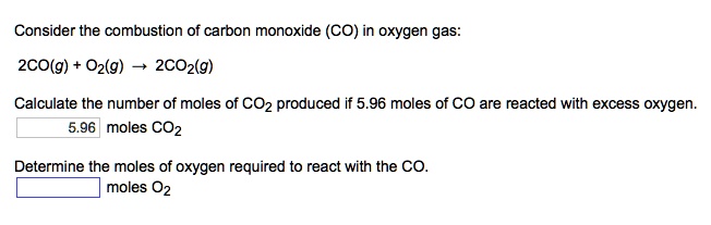 [GET ANSWER] Consider the combustion of carbon monoxide (CO) in oxygen gas: 2CO(g) + O2(g ...