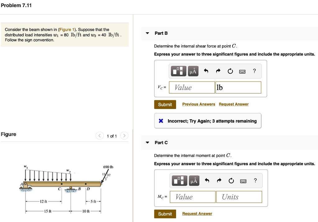 SOLVED: Text: Solve Part B and C. Thank you! Problem 7.11 Consider the ...