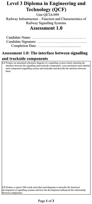assessment 10 the interface between signalling and trackside components ...