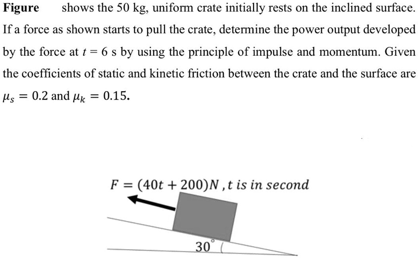 SOLVED: This is a dynamics question. Please show steps and formulas ...