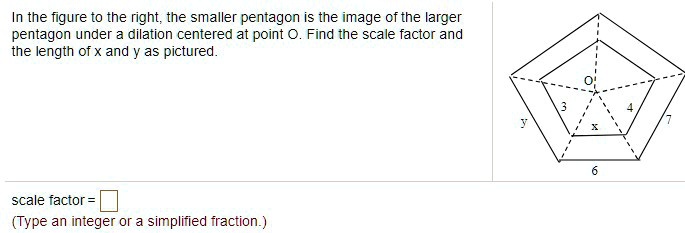In the figure to the right; the smaller pentagon is the image of the ...
