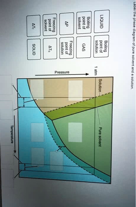 SOLVED: ' Label the phase diagram of pure solvent and a solution.