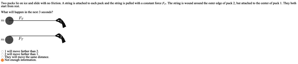 SOLVED: Pucks = ice and slide with salt [TOI rest. Friction sirina anna chad puck and the string ...