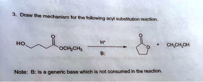 draw the mechanism for the following acyi substitution reaction ho ...