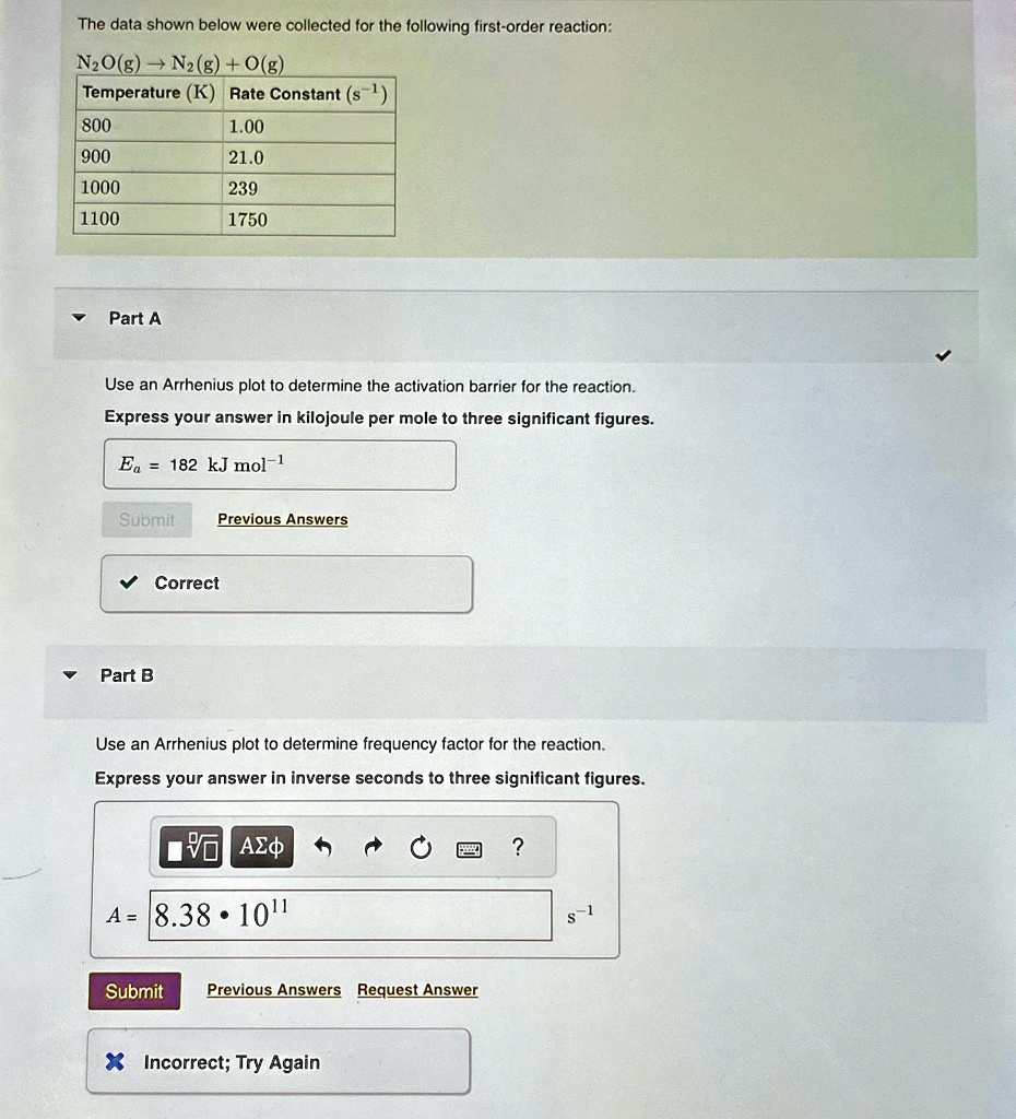 SOLVED: Please help with part B. I've tried multiple different times with different methods only ...
